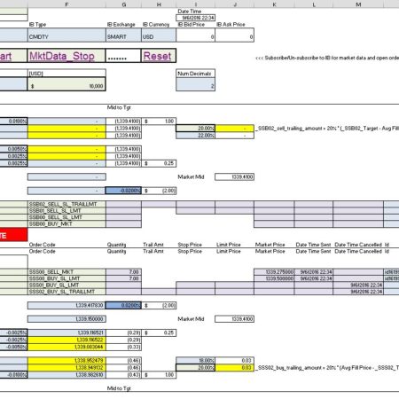 Quant Bible | Excel Automated Trading Execution Spreadsheet for Interactive Brokers (IB) Trader ...